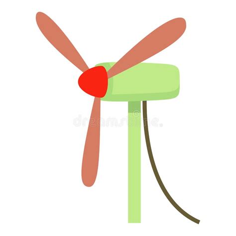 Windmill Icon Cartoon Style Stock Vector Illustration Of House