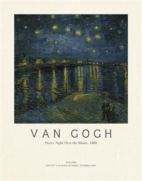 Van Gogh Starry Night Over The Rhône Artofit