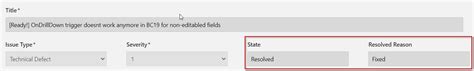 Ondrilldown Trigger Doesnt Work Anymore In Bc19 For Non Editabled