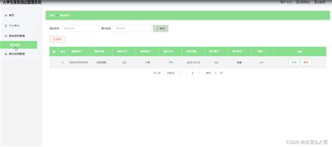 基于springboot vue的大学生体质测试管理系统设计与实现 基于vue框架社区健康信息检测的设计与实现毕业设计 csdn博客
