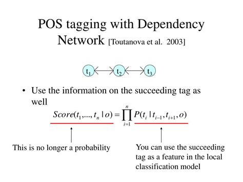 ppt part of speech tagging and chunking with log linear models