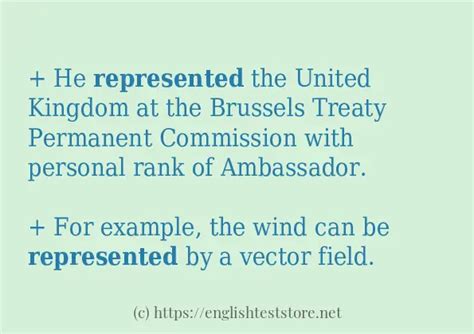 Example Uses In Sentence Of Represented Englishteststore Blog