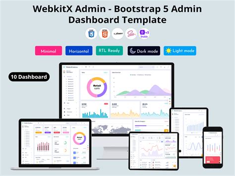 Powerful Webkitx Bootstrap Admin Dashboard Template For Webapps