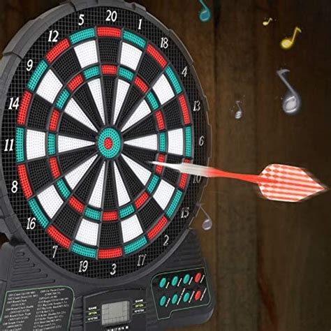 Комплект за електронен дартс led дисплей 1 8 играча 159 игри