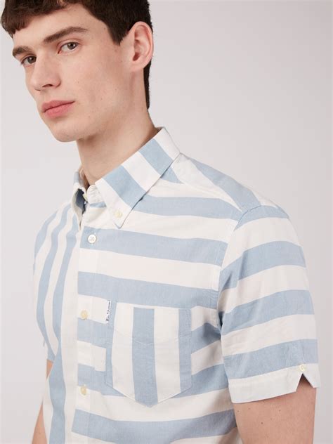 Archive Patchwork Candy Stripe Shirt Ben Sherman Uk