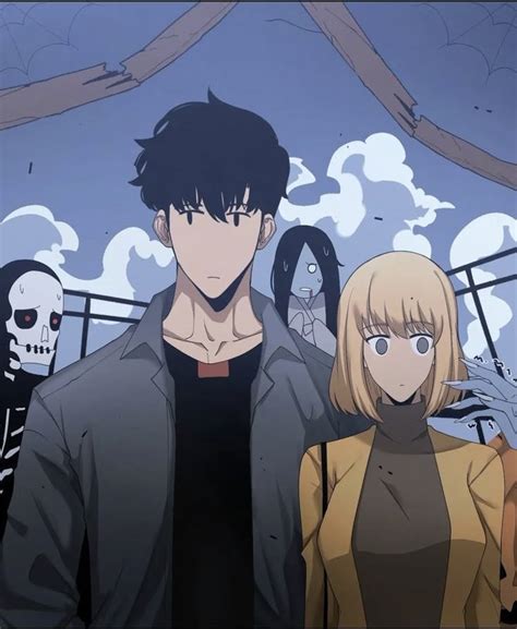 Sung Jin Woo And Chae Hae In Cha Hae In Anime Expressions Anime Toon