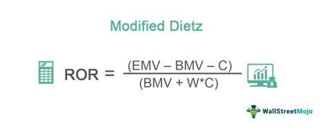 Modified Dietz What Is It Formula Examples Advantages