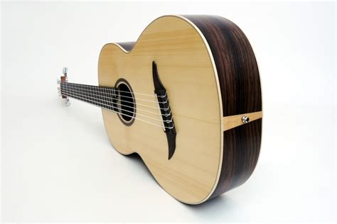 6 String Classic Acoustic Bass 75 Cm Scale Fanned Frets Breavel