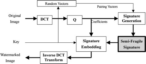 Semi Fragile Watermark Generation Steps Download Scientific Diagram