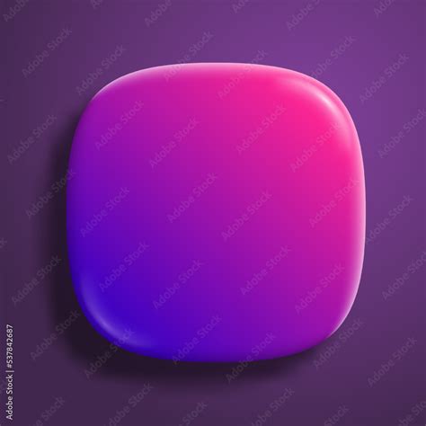 App Icon Superellipse Glossy Vector Background 3d Squircle Button