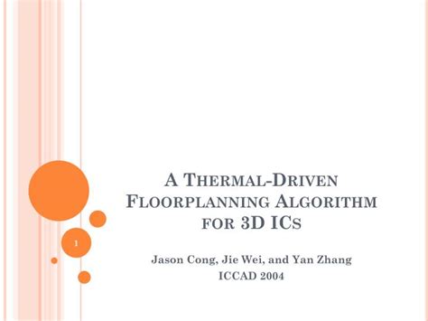 Ppt A Thermal Driven Floorplanning Algorithm For 3d Ics Powerpoint