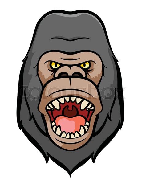 Gorilla Mascot Stock Vector Colourbox