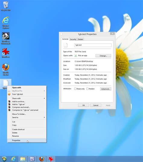 Generate Large Test Files In Windows 8