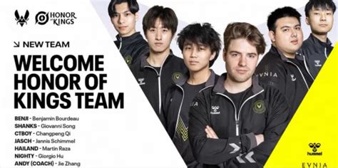 Honor Of Kings Esports Team Vitality Squad Roster Roonby