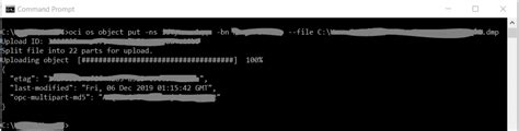 How To Upload Large Files To Oracle Object Storage With Oci Cli