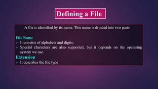 File Handling In C Pptx