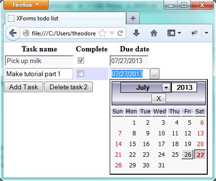Practical XForms Todo List Part 3 Adding Bindings To Collect The