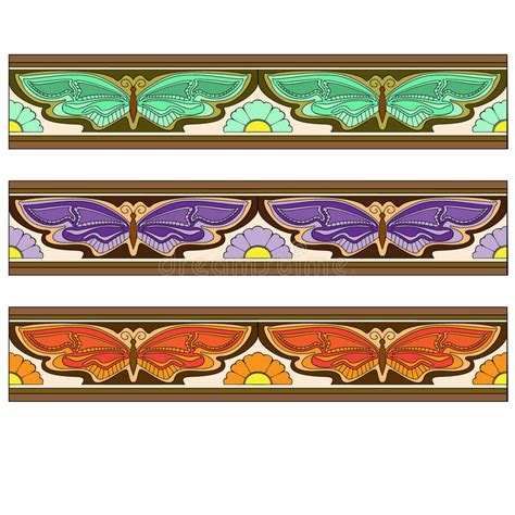Borders With Butterflys Stock Vector Illustration Of Butterfly 58711853
