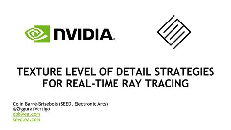 siggraph 2019 ray tracing gems 1 1 texture level nvidia developer