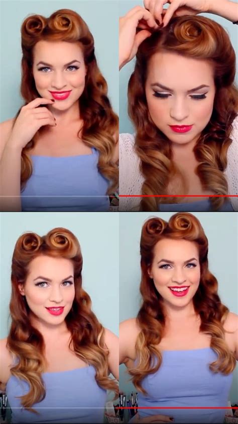 Pin By Rabia Demir On Hairstyle Vintage Pin Up Hair Vintage