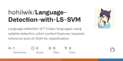 Github Hohilwiklanguage Detection With Ls Svm Language Detection Of