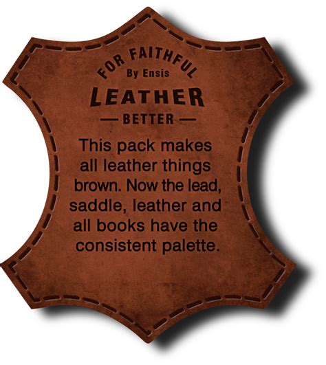 Consistent Leather And Crafting Table Minecraft Texture Pack