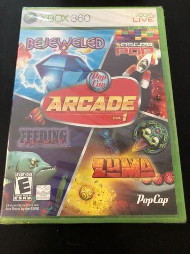 New Popcap Pop Cap Arcade Vol 1 Bejeweled 2 Feeding Frenzy Zuma Astro