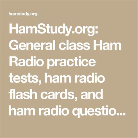 General Class Ham Radio Practice Tests Ham Radio Flash