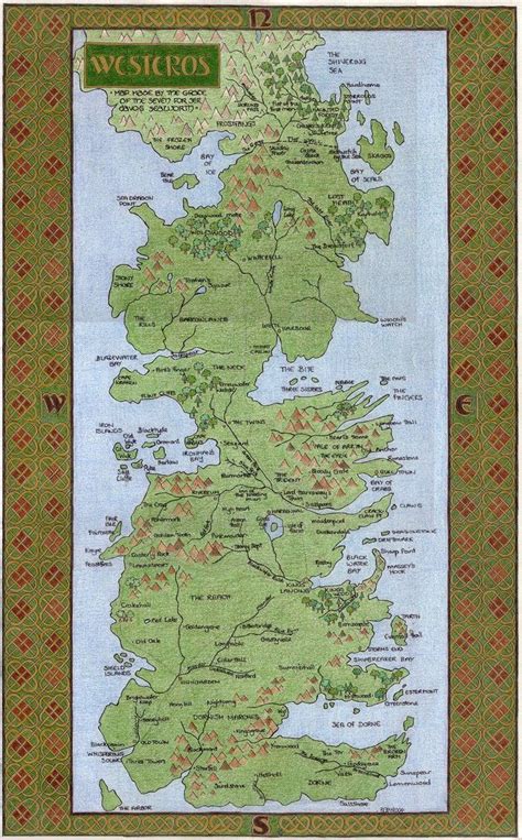 Map Of Westeros By Elegaer On Deviantart Detailed Westeros Map Map