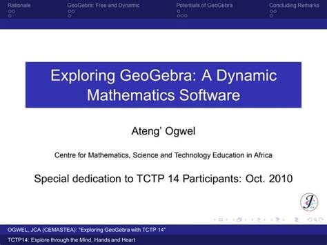 Exploring Geogebra Ppt