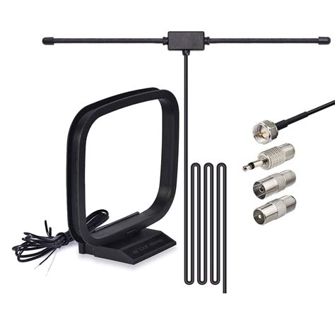 Eightwood Indoor Am Fm Dipole Antenna With Coaxial For Home Stereo