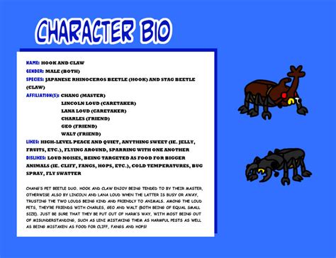 Hook And Claw Loud House Oc Biography By Stealthninja5 On Deviantart
