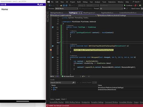 Xamarinforms How To Override Onfiltertoucheventforsecurity In Net Maui Android Stack