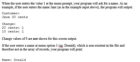 Solved Uses Structured Design Implemented In C Array Of