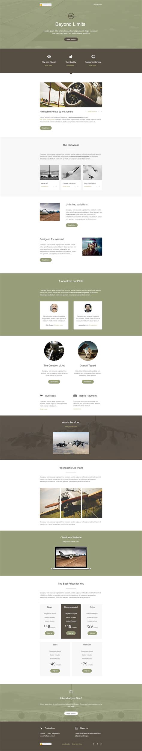 Air Force Email Template Design On Behance