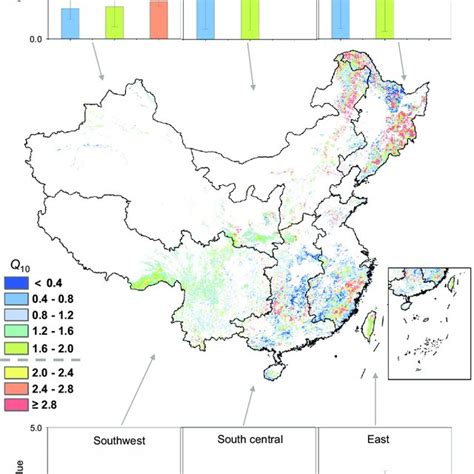 The Q 10 Values Of The Litter Decomposition Rates In Different Regions Download Scientific