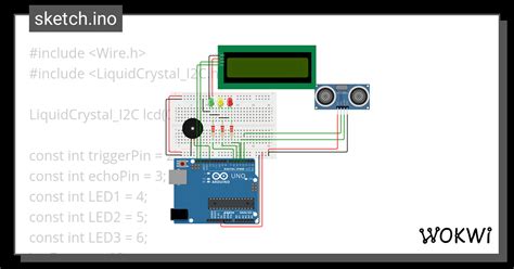 Alarma Parqueo Reversa Wokwi Esp32 Stm32 Arduino Simulator