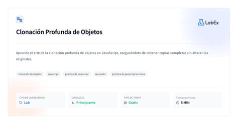Clonación Profunda De Objetos Labex