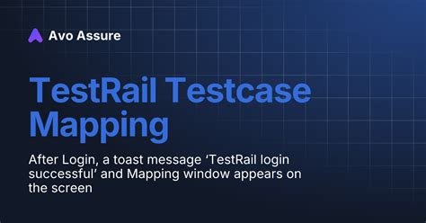 Testrail Testcase Mapping Avo Assure Testrail Testcase Mapping Avo Assure