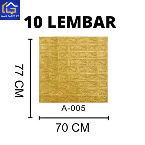 Jual Wallpaper Foam Bata Corak 70x77cm Wallpaper Bata Print 3d 70x77cm Shopee Indonesia