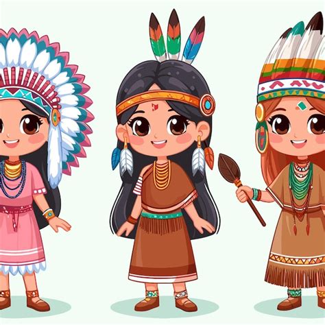 Tres chicas indias llevan ropa tradicional y sonríen Vector Premium generado con IA