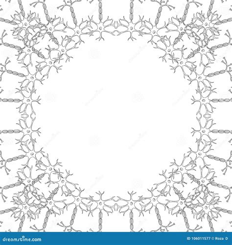 Neuron Sketch Frame 1 Stock Vector Illustration Of Brain 106011577
