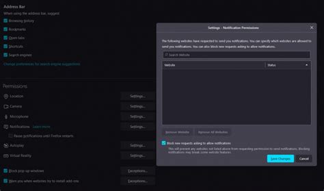how to turn off those allow site notifications pop ups in every browser