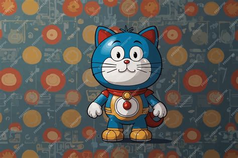 Doraemon Is The Name Of A Robot Cat Illustration Premium Ai Generated Vector