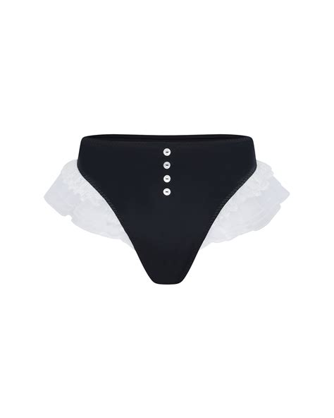 Bonnie High Waist Brief In Blackwhite By Agent Provocateur Outlet