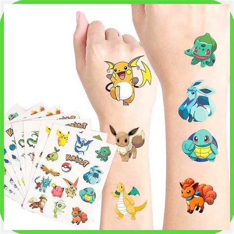 1[r Sheet}dandpokemon[a Go F Pikachu H Waterproof S Temporaryz Tattoov