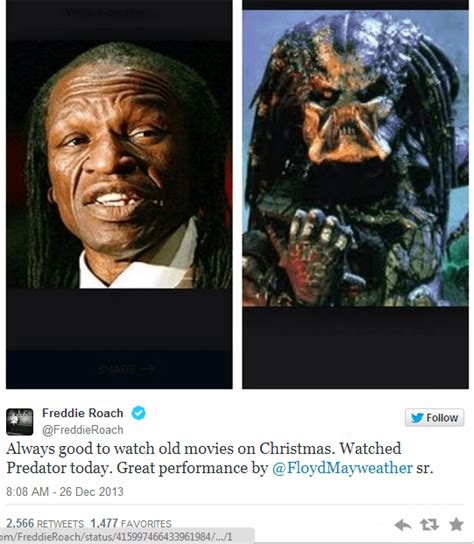 Freddie Roach Hit Back Compares Mayweather Sr To Predator Attracttour
