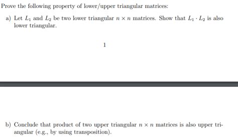 answered prove the following property of… bartleby