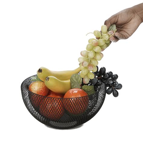 Mind Reader Small Mesh Fruit Bowl Fruit Display Decorative Fruit Bowl Fruit And Vegetables