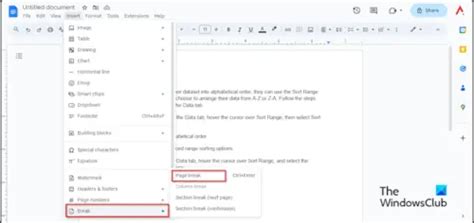 Add And Remove Section Break Or Page Break In Google Docs